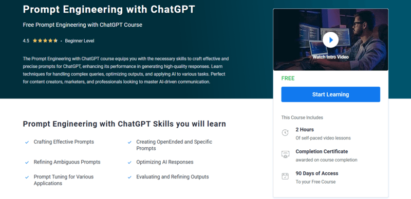 Top Free Prompt Engineering Course with Certificate (2025)